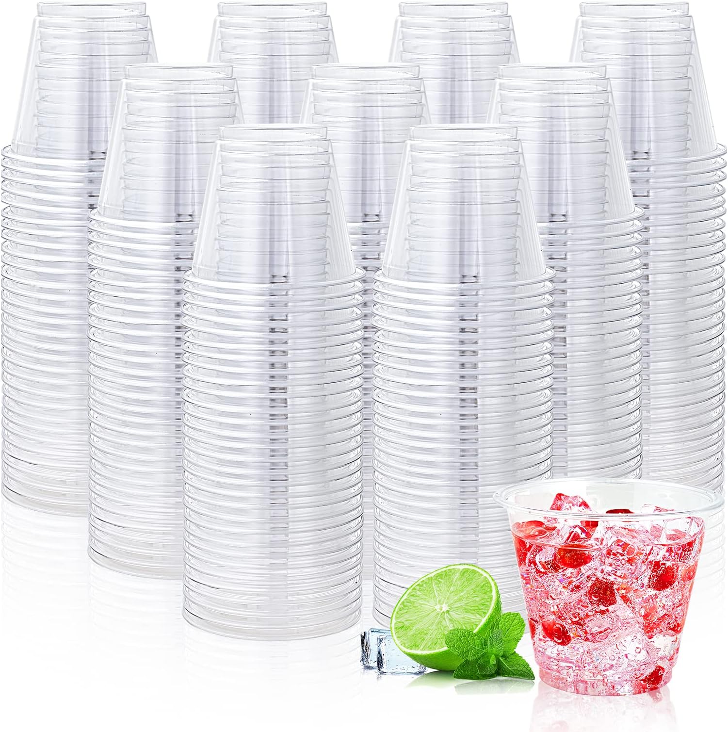 Amazon.com: Lilymicky 100 Pack 16 oz Plastic Cups, Neon Plastic Cups ...