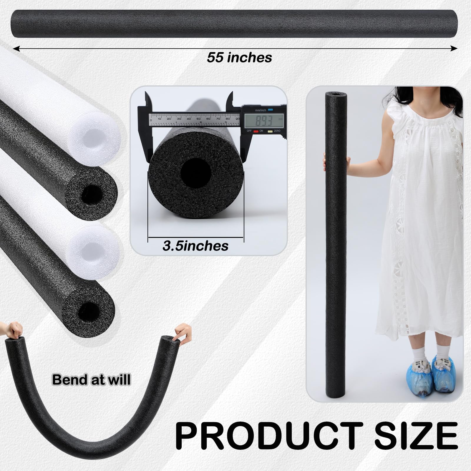 Snapklik.com : Hanaive 4 Pack 55 Inch X 3.5 Inch Jumbo Pool Noodles ...