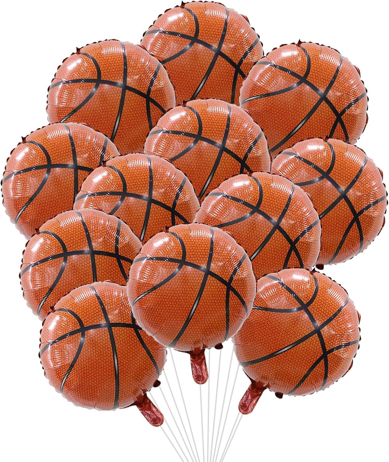 Amazon.com: 12 pcs 18inch Basketball Balloons-Sports Themed Aluminum ...