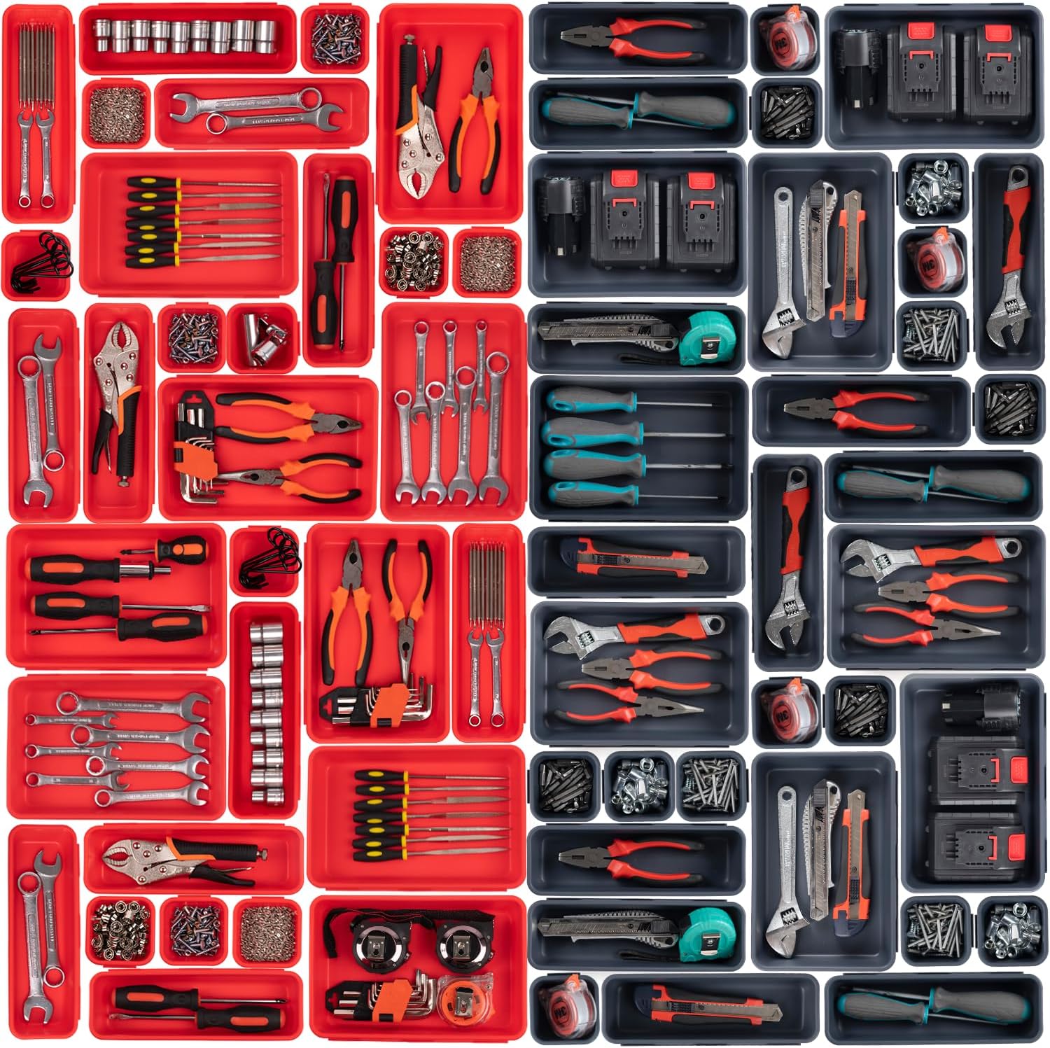90 Pack Tool Box Organizer Tool Tray Dividers, Toolbox Drawer ...