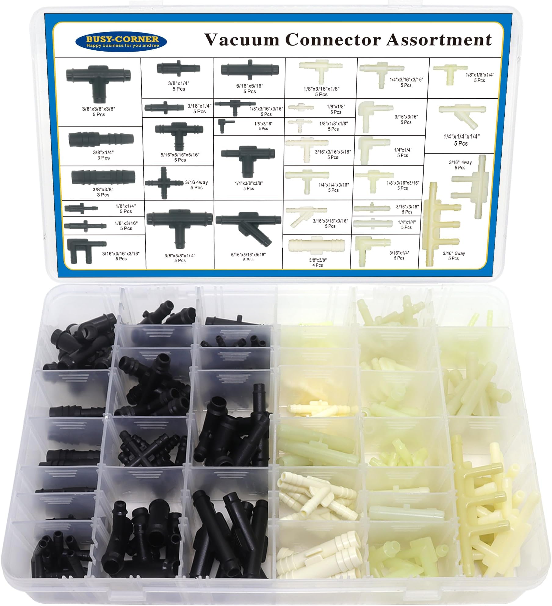 Amazon.com: Woodzdon 18 Pcs Assorted Vacuum Line Plastic Hose ...
