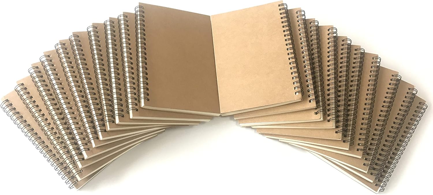 Amazon.com : VEEPPO Bulk Spiral Notebooks 4/8/16 Pack Pocket Size Mini ...