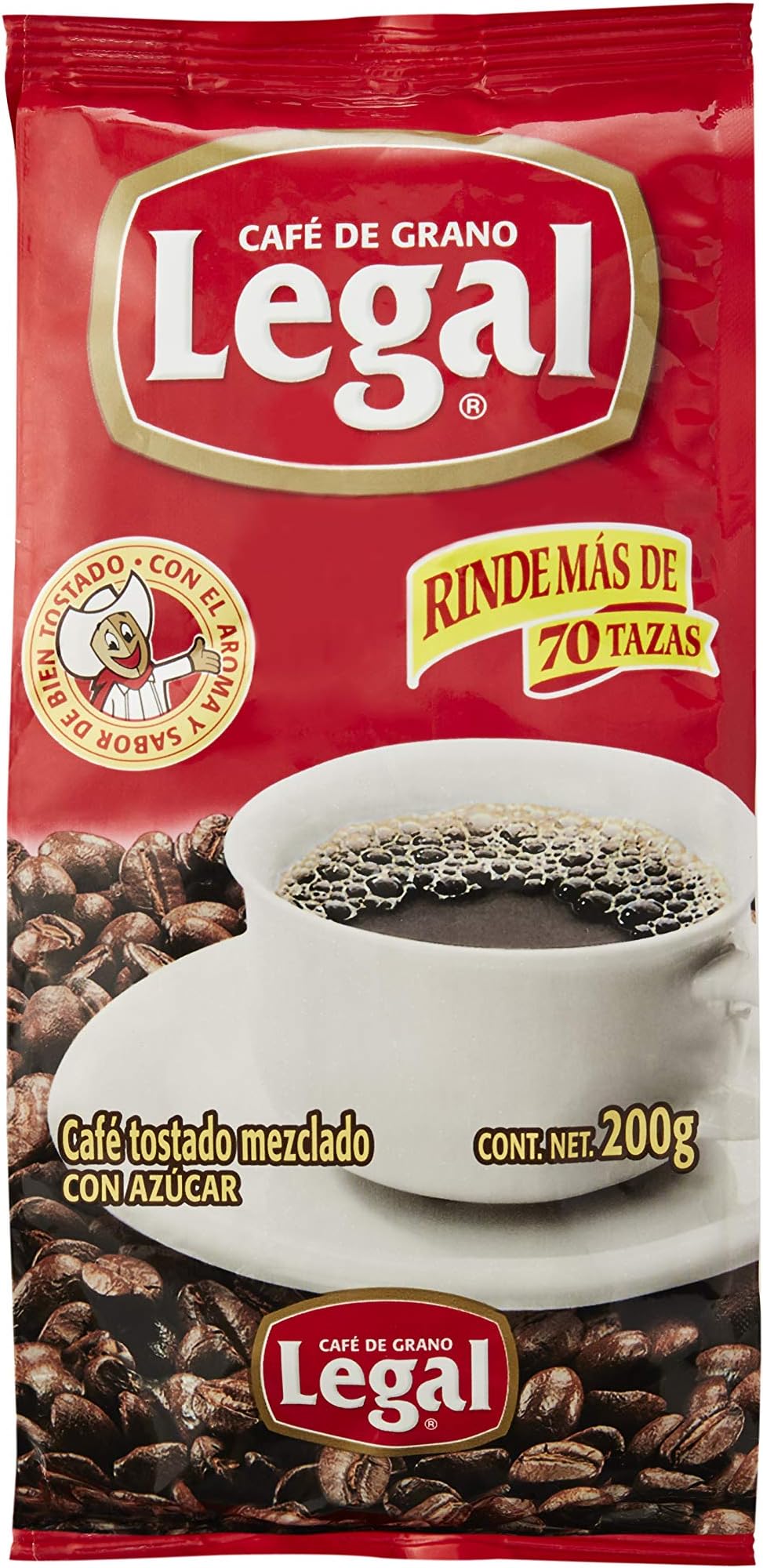 Amazon.com : Cafe Legal Mexican Ground Coffee 7 Ounces (Pack of 2 ...