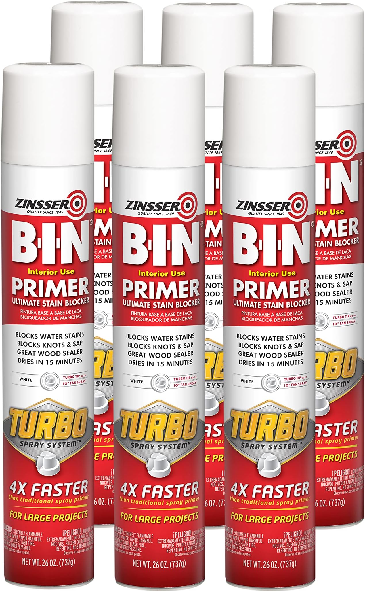Zinsser BIN Shellac Base Primer-Sealer in White, 369g - Interior House Primers - Amazon.com