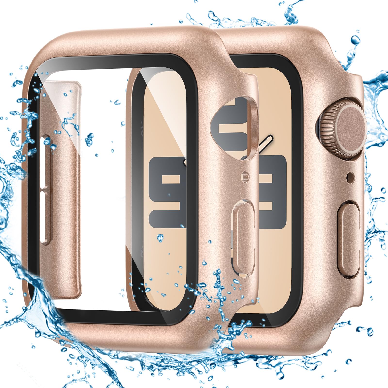 Amazon.com: Tensea for Waterproof Apple Watch Screen Protector Case SE2 ...