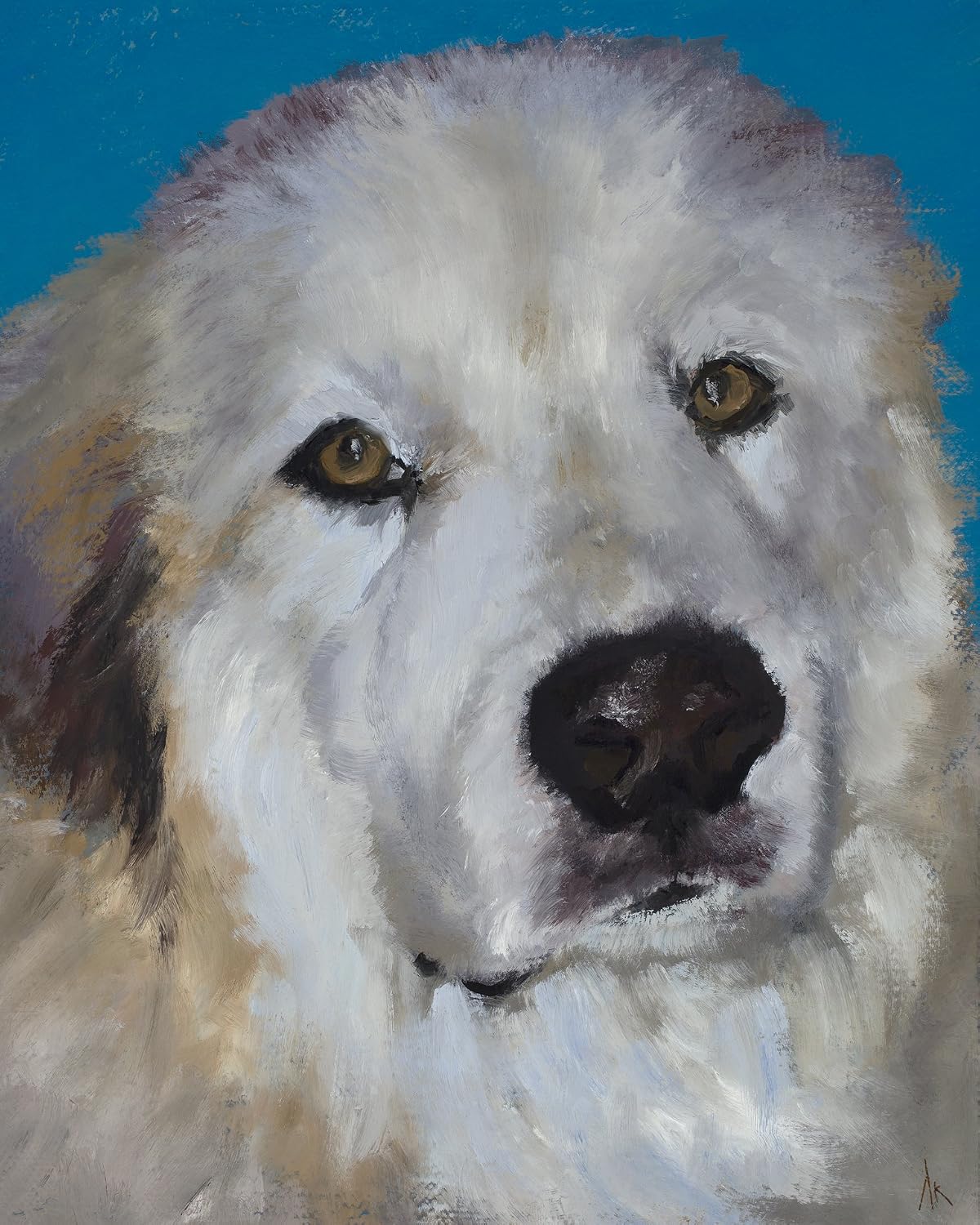 Amazon.com: Happiness Is a Great Pyrenees (20x16” paper): Posters & Prints
