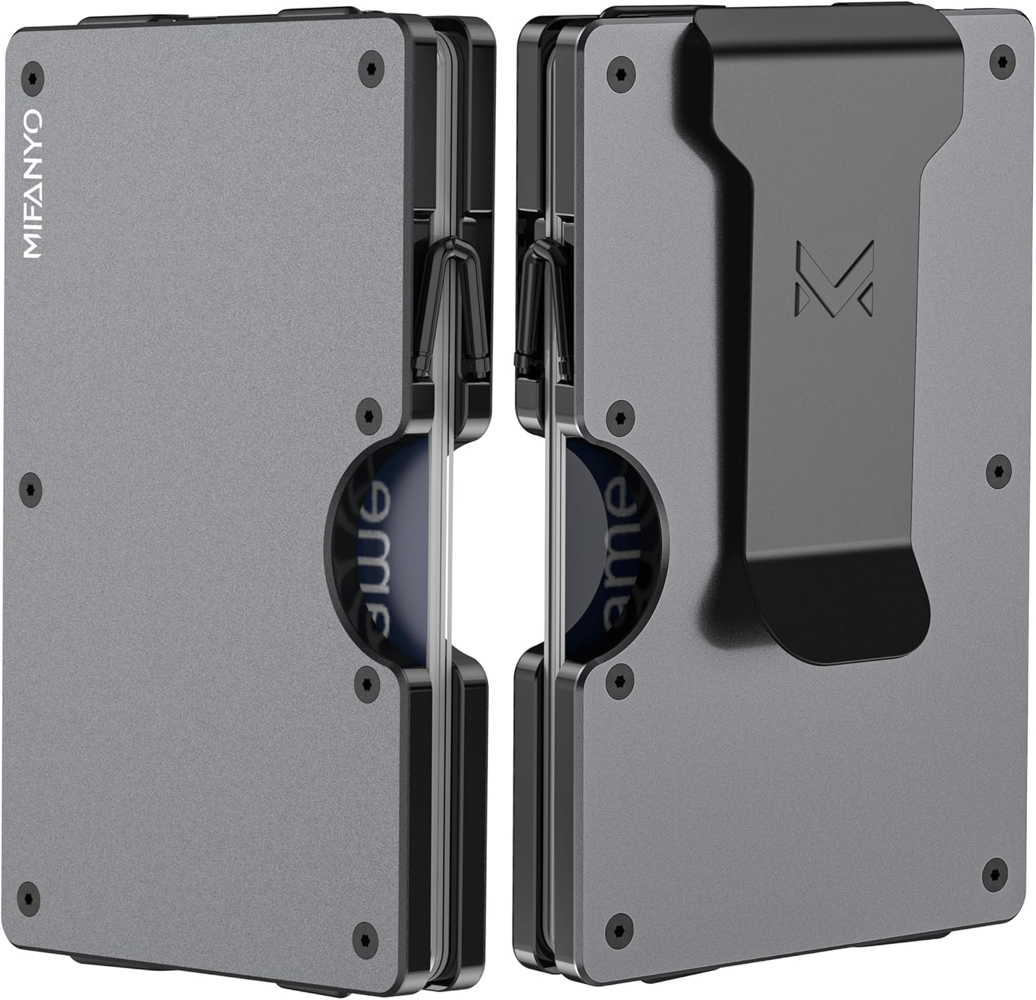 Amazon.com: MIFANYO Minimalist Aluminum Wallet for Men, Mens Slim Front ...