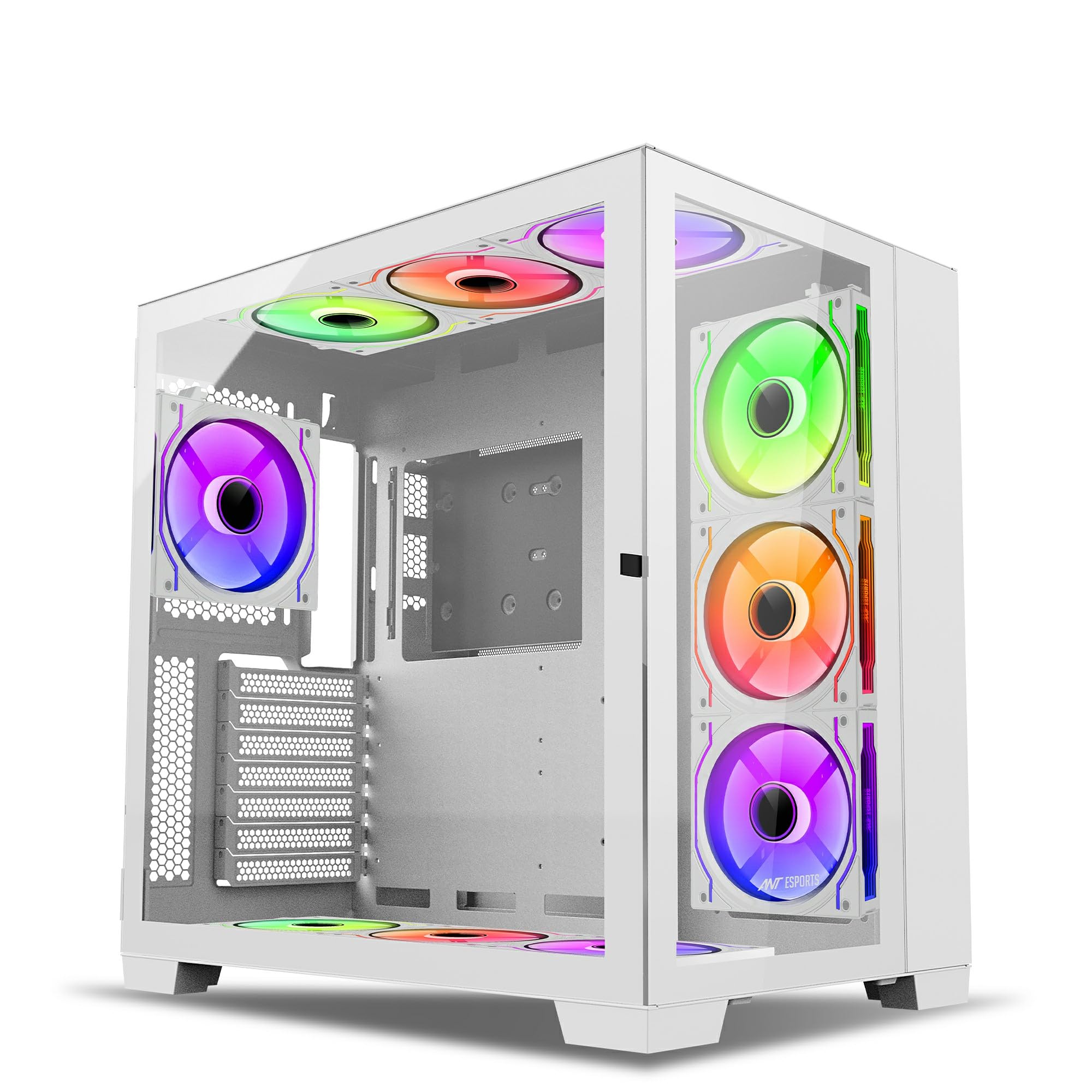 Amazon.in: Buy Ant Esports Crystal XL Mid-Tower Computer Case/Gaming ...