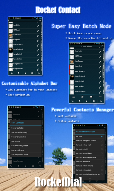 RocketDial Dialer & Contacts:www.amazon.com:Appstore for Android