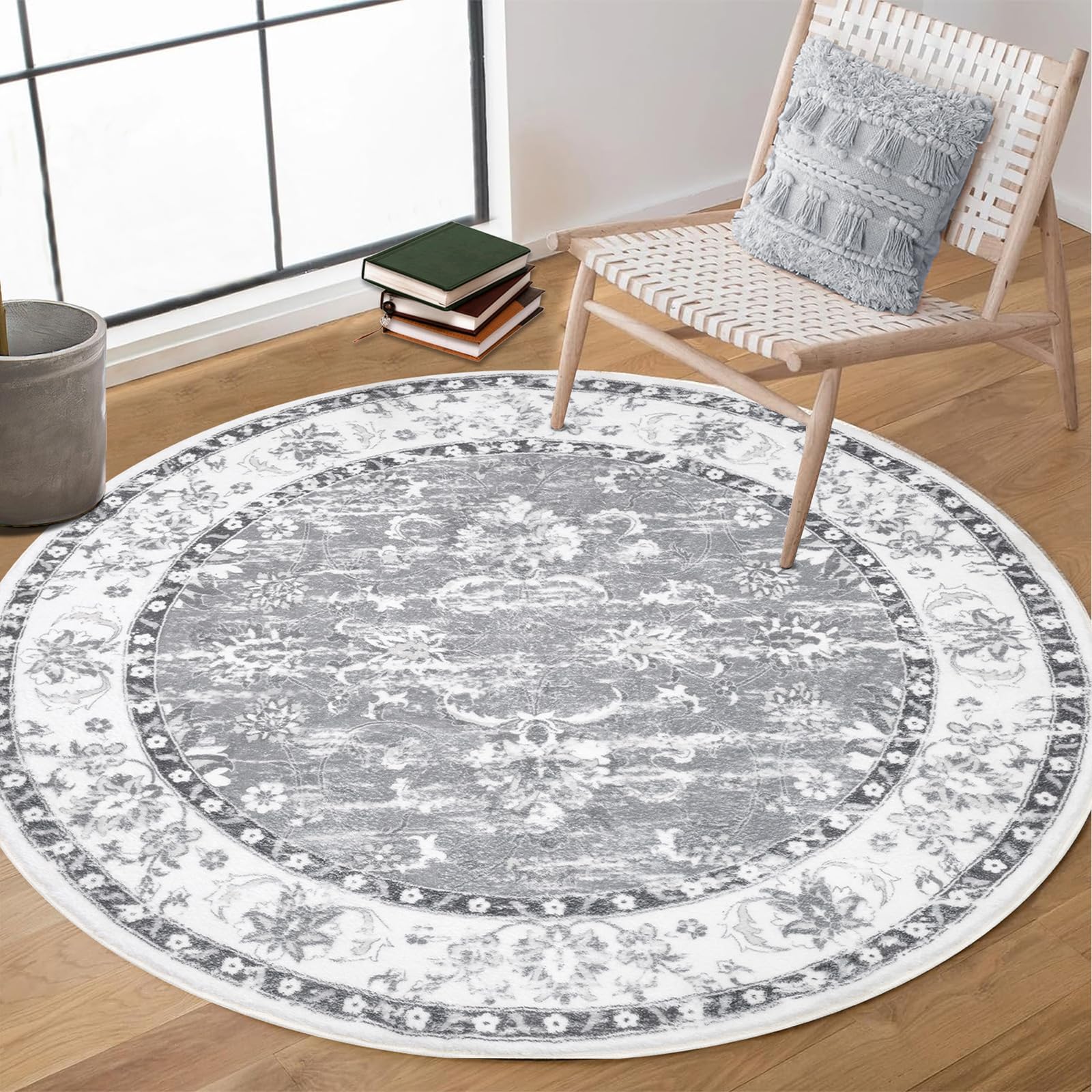 Amazon.de: SHACOS Teppich Rund 120 cm Boho Teppich Rund, Hochflor ...