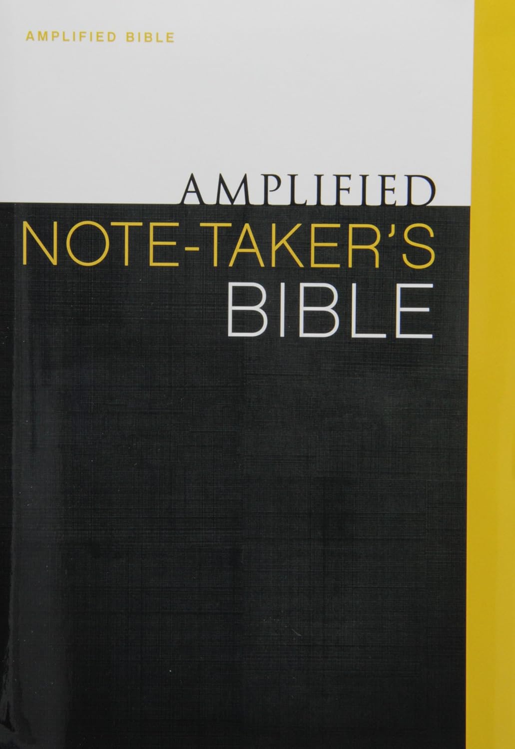 Amplified Note-Taker's Bible, Hardcover: Zondervan: 9780310432180 ...