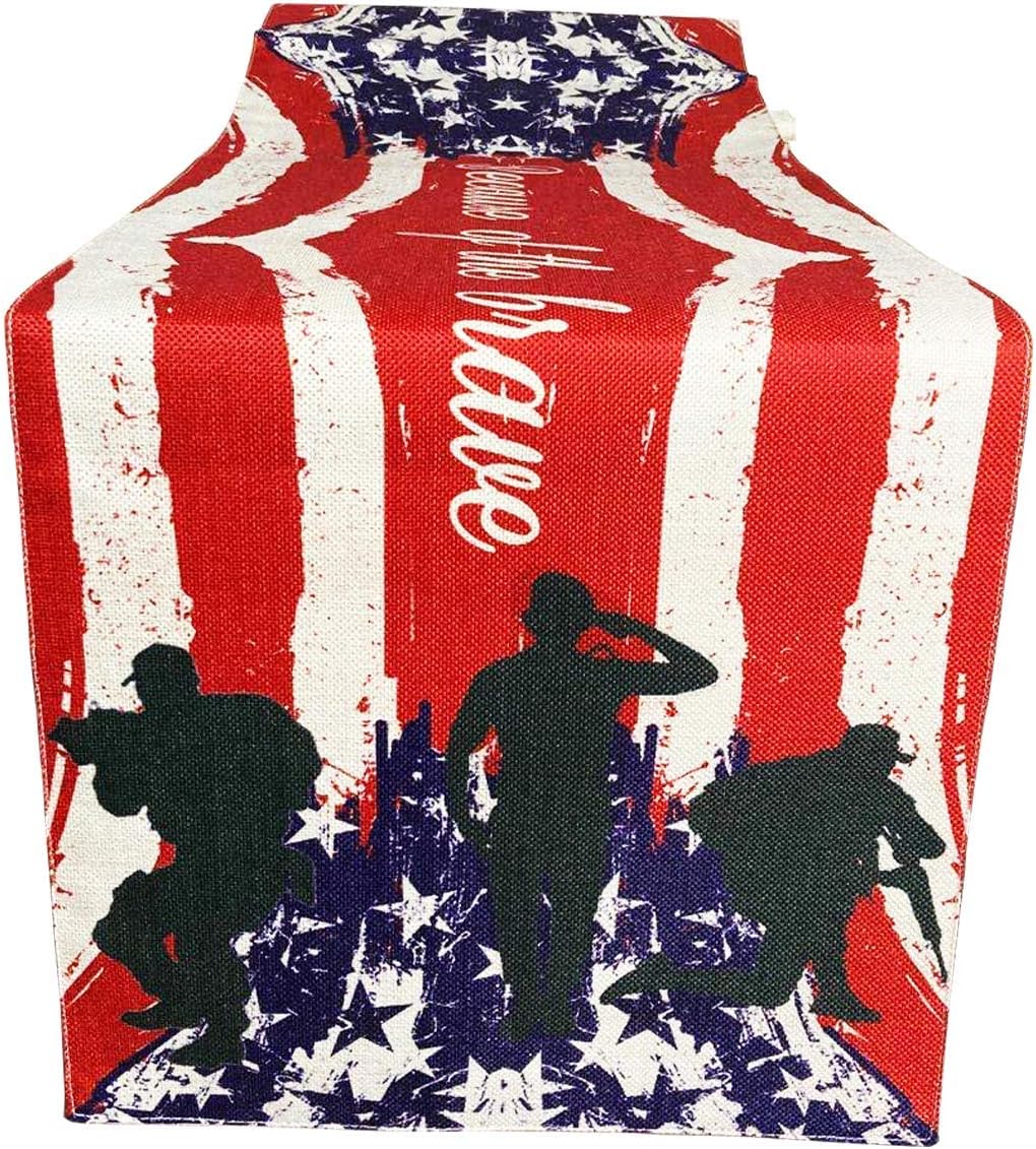 Amazon.com: U.S. Coast Guard Table Runner,Memorial Day Independence Day ...