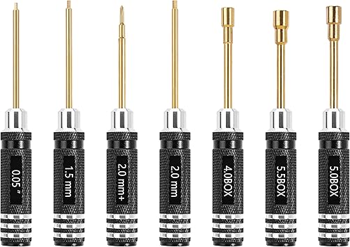 INJORA Short Handle Hex Screwdriver Nut Driver Tool Kit for 1/18 1/24 ...