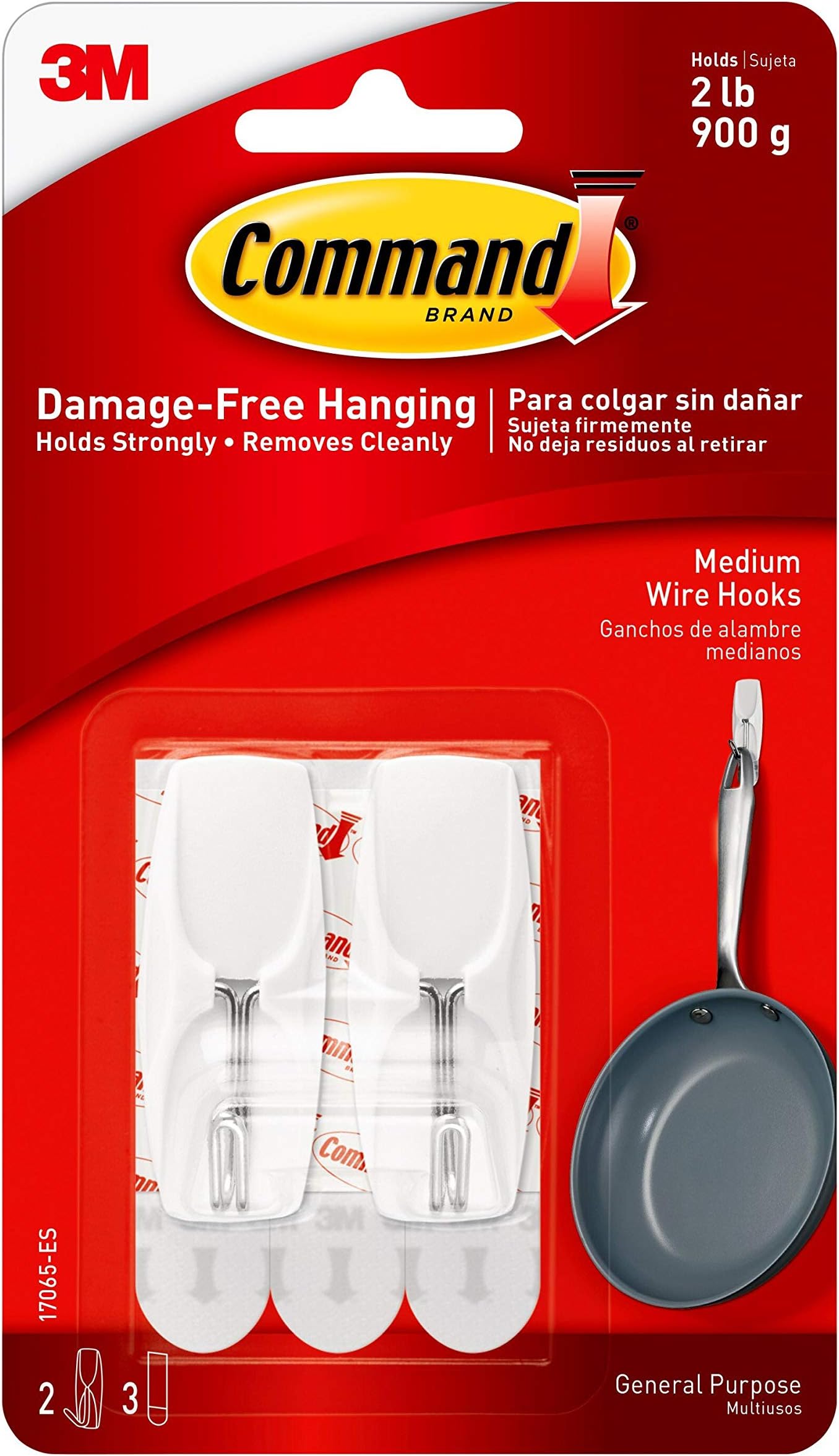 Command 17065-ES Wire Toggle Hook - Medium, White : Amazon.co.uk: DIY ...