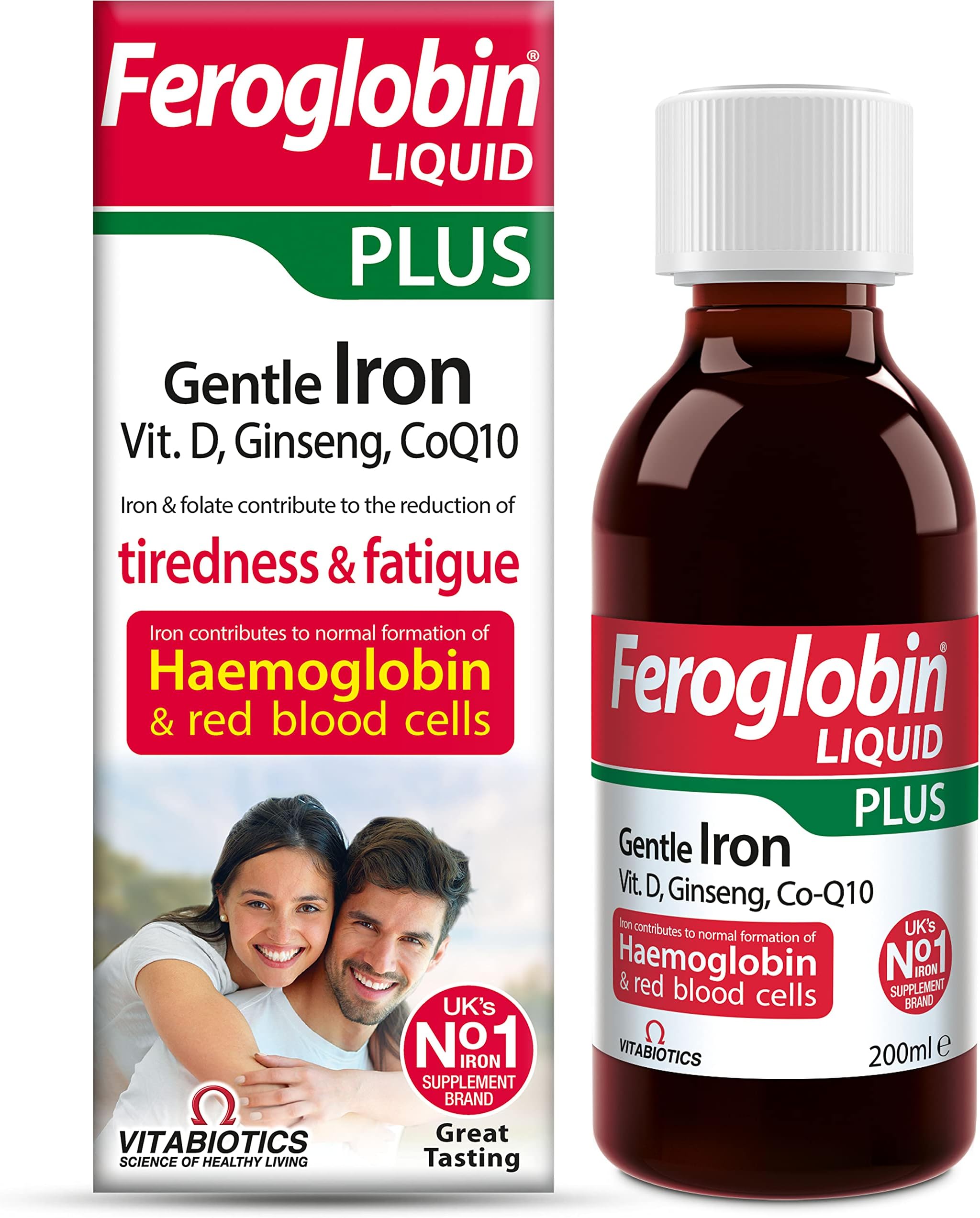 Amazon.com: Vitabiotics Feroglobin 200ml Plus Liquid : Health & Household