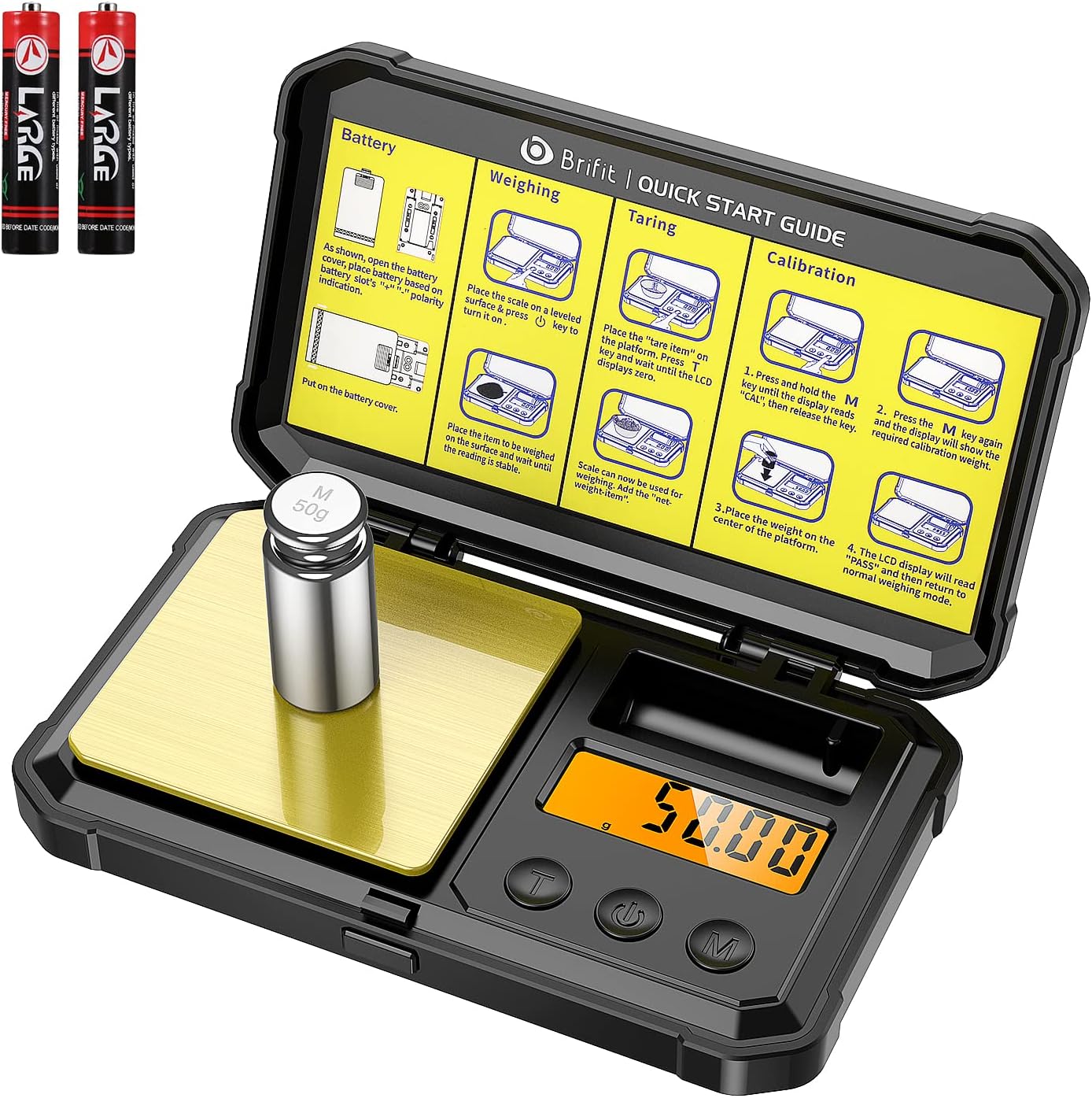 Amazon.com: Smart Weigh Digital Pro Pocket Scale 500g x 0.01 Grams ...