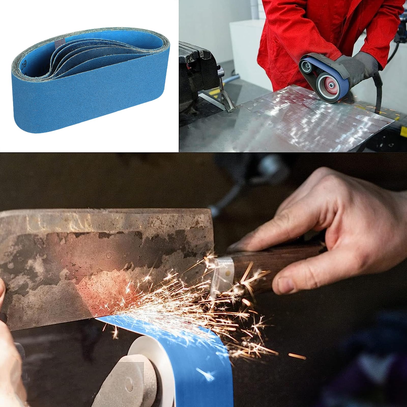 Snapklik.com : 4x36 Sanding Belts For Metal, 40 Grit 4 X 36 Inch ...