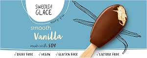 Swedish Glace Dairy Free Vanilla Ice Cream Sticks 5 x 55 ml : Amazon.co ...