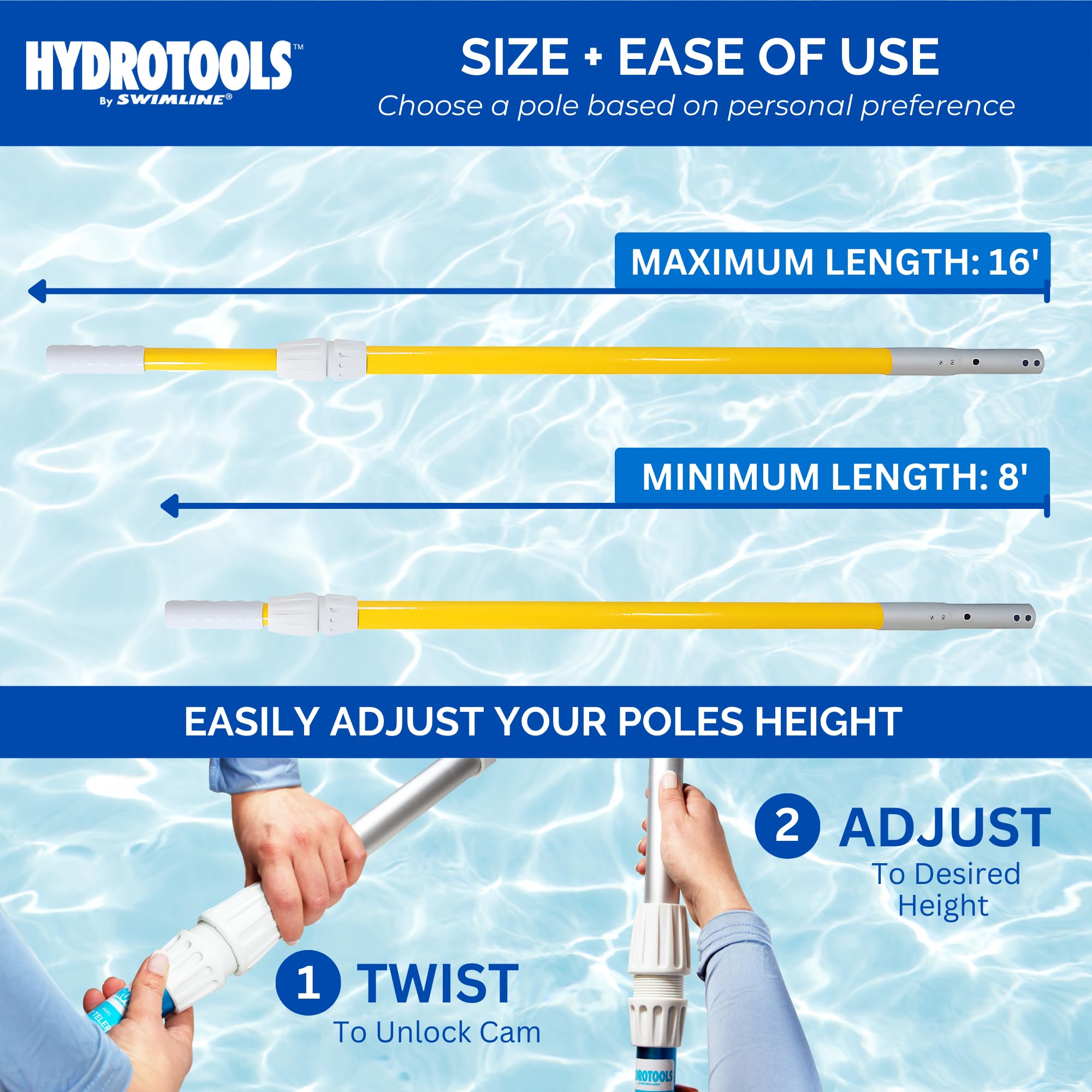 Snapklik.com : SWIMLINE HYDROTOOLS 8375 2-Piece Professional Grade ...