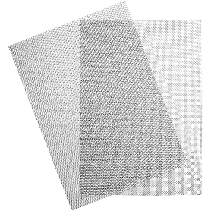 Buy LXYQ 2PCS Fine Mesh 304 Stainless Steel Woven Wire Mesh 20 Mesh 300 ...
