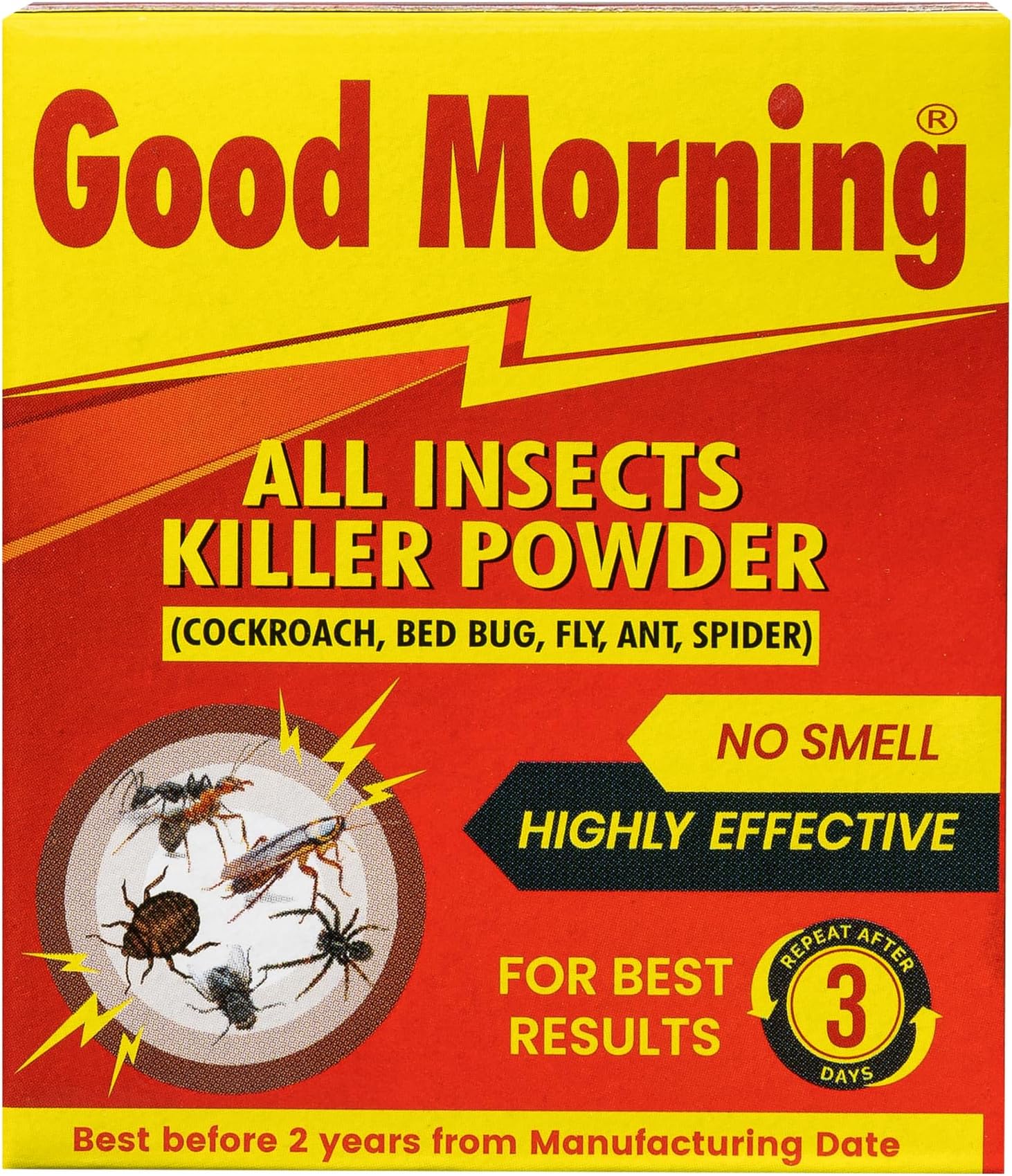 Good Morning Fly Killer Spray Powder (Pack of 5, 100 Grams) : Amazon.in ...