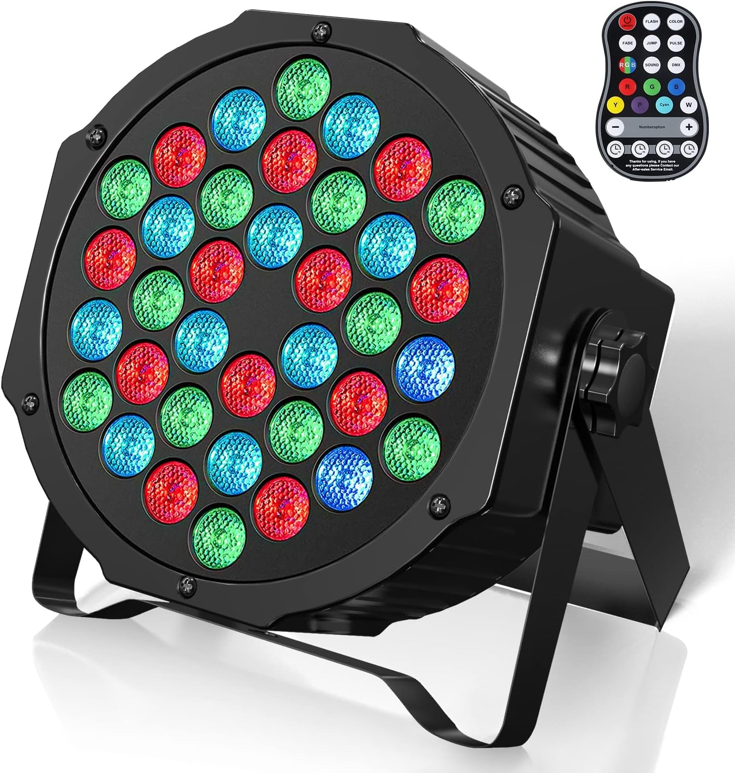 U`King 8PCS Wiederaufladbar LED Par Strahler, RGB 36 LED Bühnenlicht ...