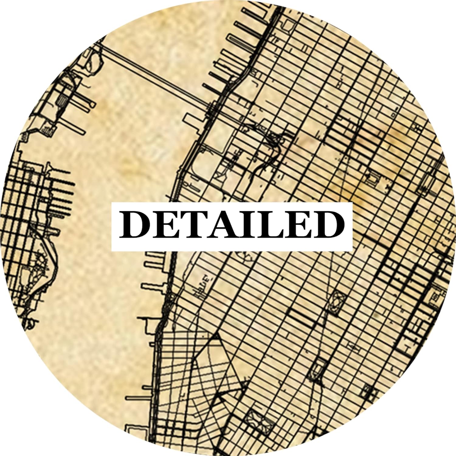 Póster de mapa vintage de Nueva Orleans, Louisiana, Estados Unidos ...