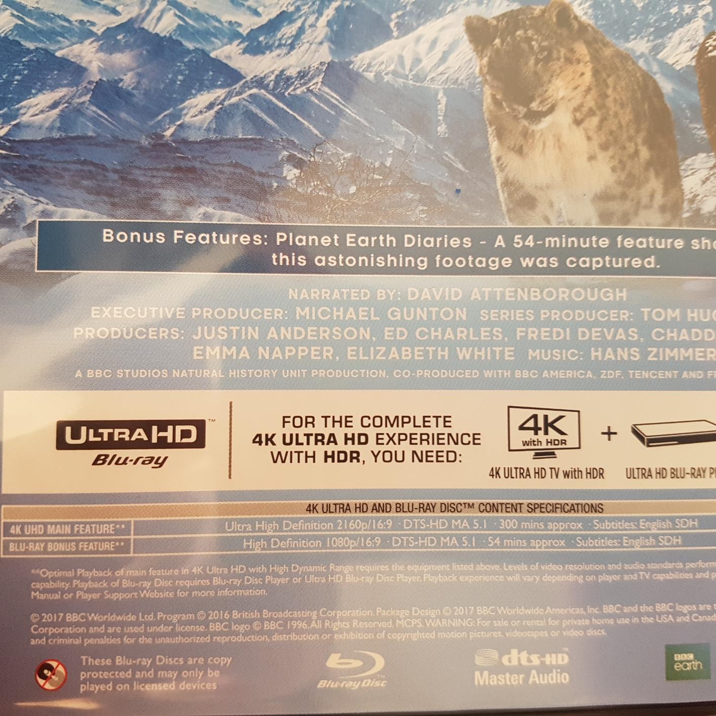 Planet Earth II [4K] [Blu-ray] : David Attenborough: Amazon.com.mx ...