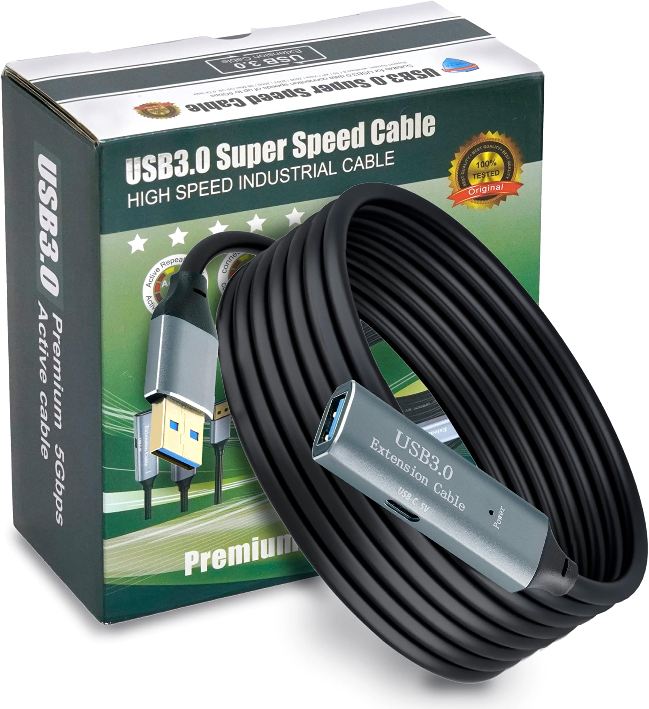 Storite 5 M Active USB 3.0 Extension Cable USB 3.0 Male to Female ...