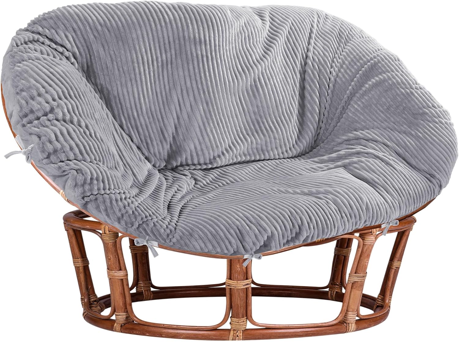 Amazon.com: MABOZOO Shaggy Double Papasan Cushion Cover, Faux Fur ...