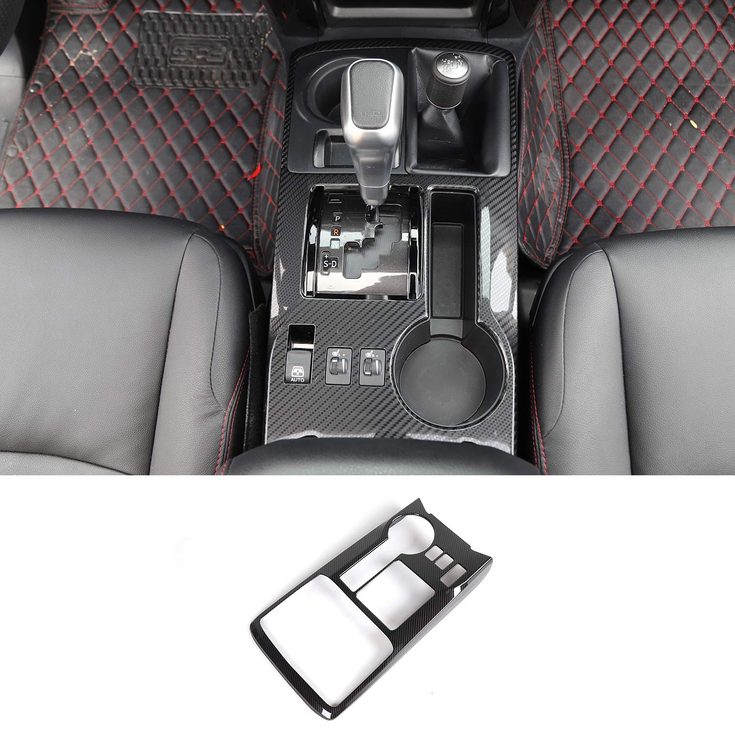 Amazon.com: JeCar for 4Runner Interior Trim Carbon Fiber Center Console ...