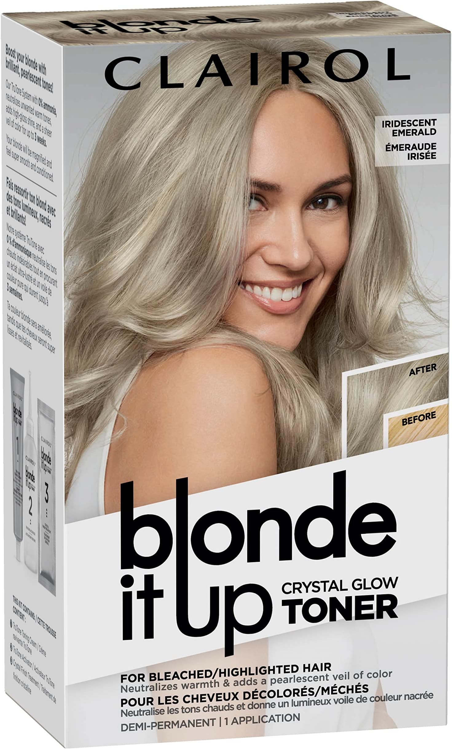 Amazon.com : Clairol Blonde It Up Crystal Glow Toners Demi-Permanent ...