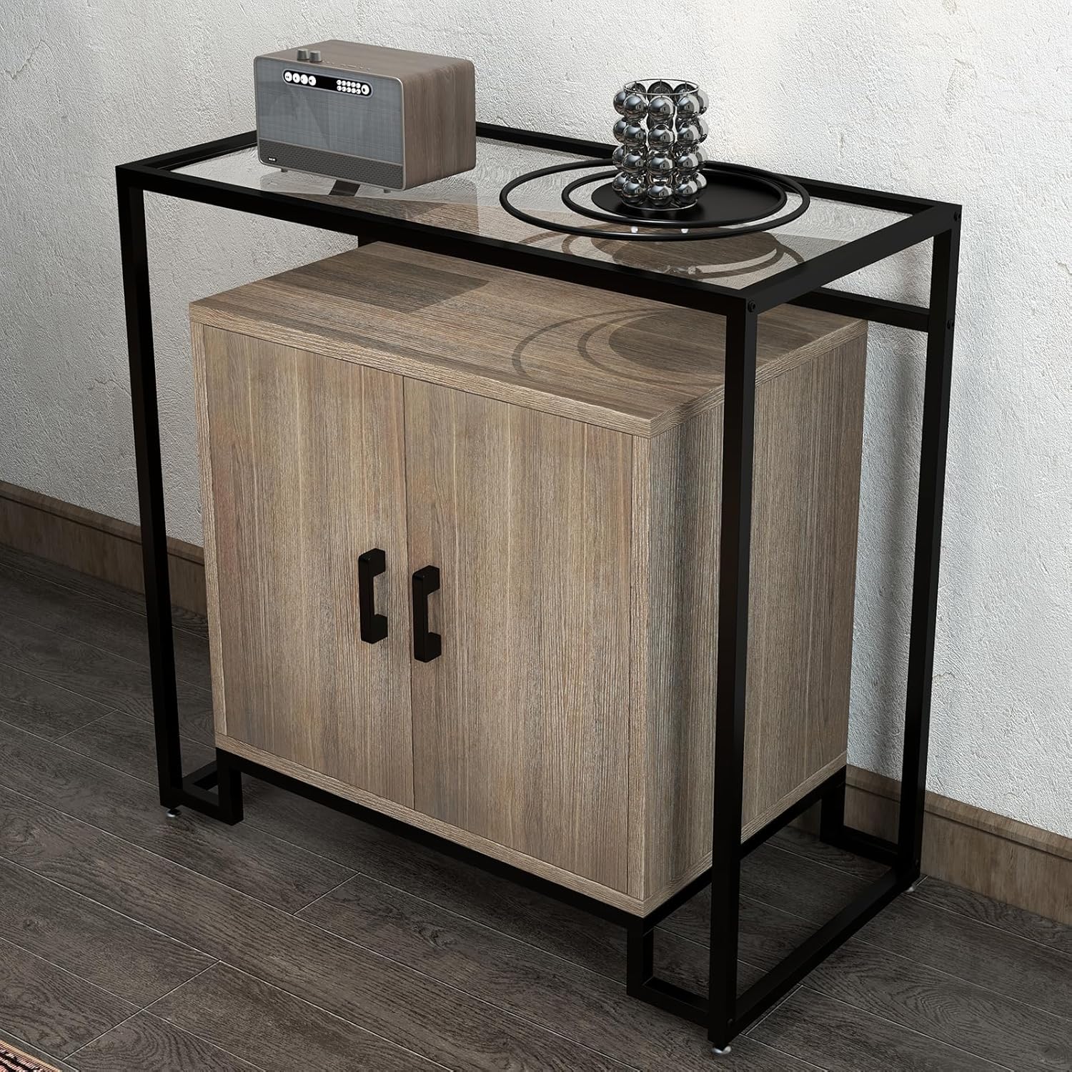 Amazon.com: GAOMON Sideboard Buffet Storage Cabinet, 2 Door Accent ...