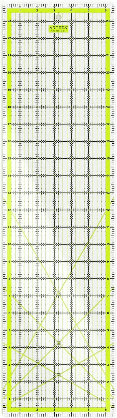 Amazon.com: Creative Grids Quilt Ruler 2-1/2in x 12-1/2in - CGR212