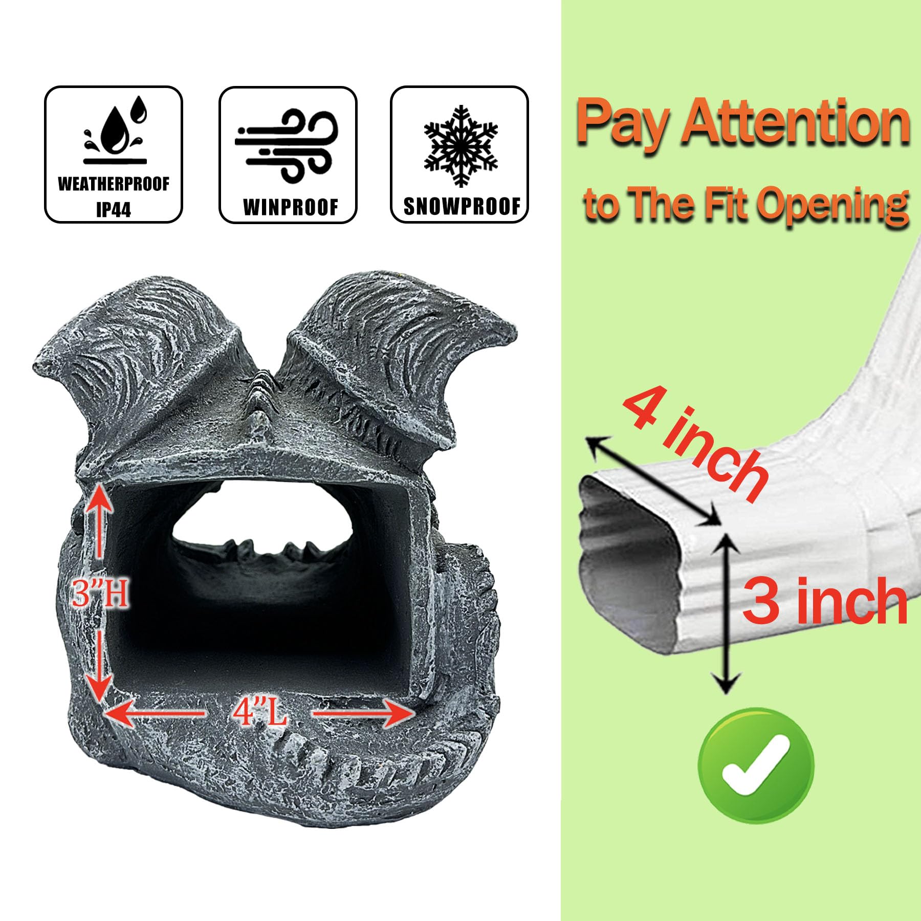 Juggalo Ansiktsmaling Design For Gutter Splash Block Gutter Downspout