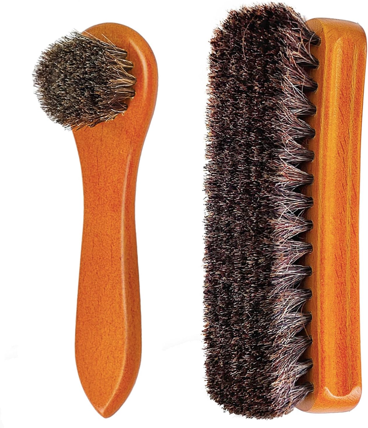 Amazon.com: Horsehair Shoe Brush for Cleaning, Shoe Polish Brush Horse ...