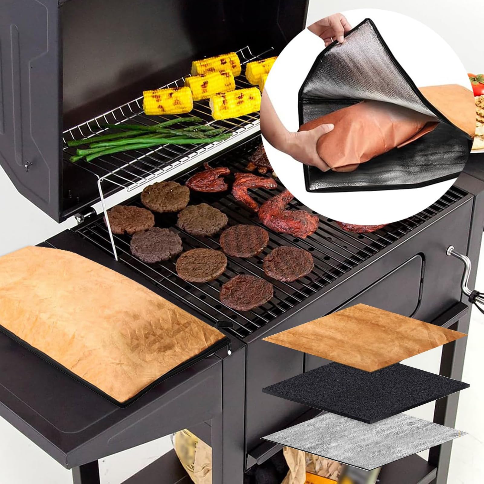Bbq Grill Accessories BBQ Blanket For Resting Meat, Insulated Meat ...