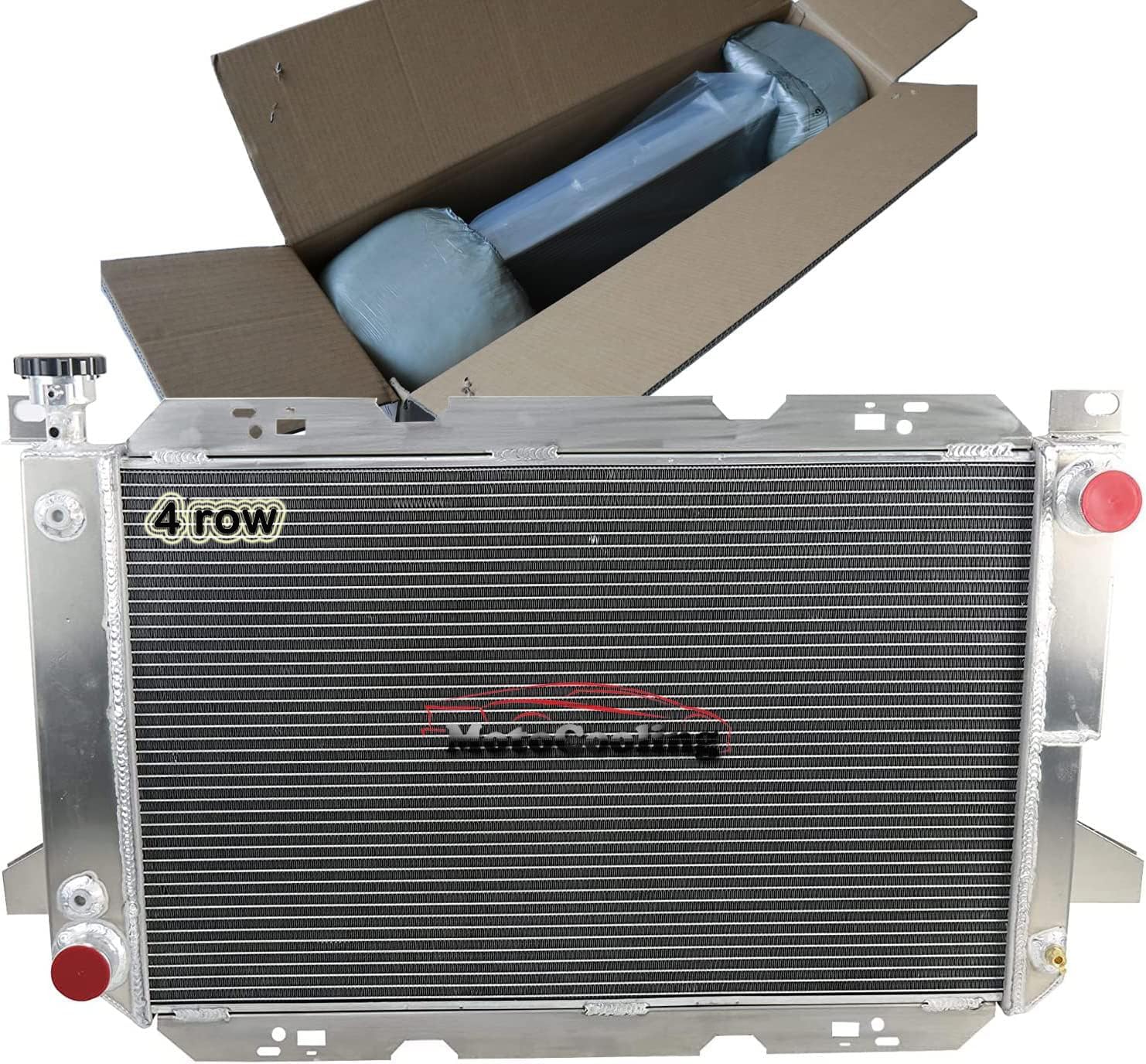 Amazon.com: 4 Row Aluminum Radiator for 1985-1997 Ford F150 F250 F350 ...