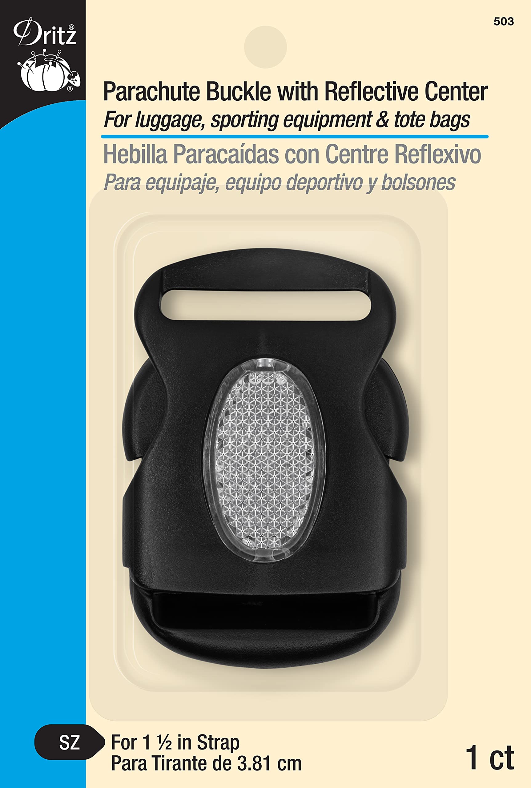 Amazon.com: Dritz Parachute Buckle with Reflective Center for 1-1/2 ...