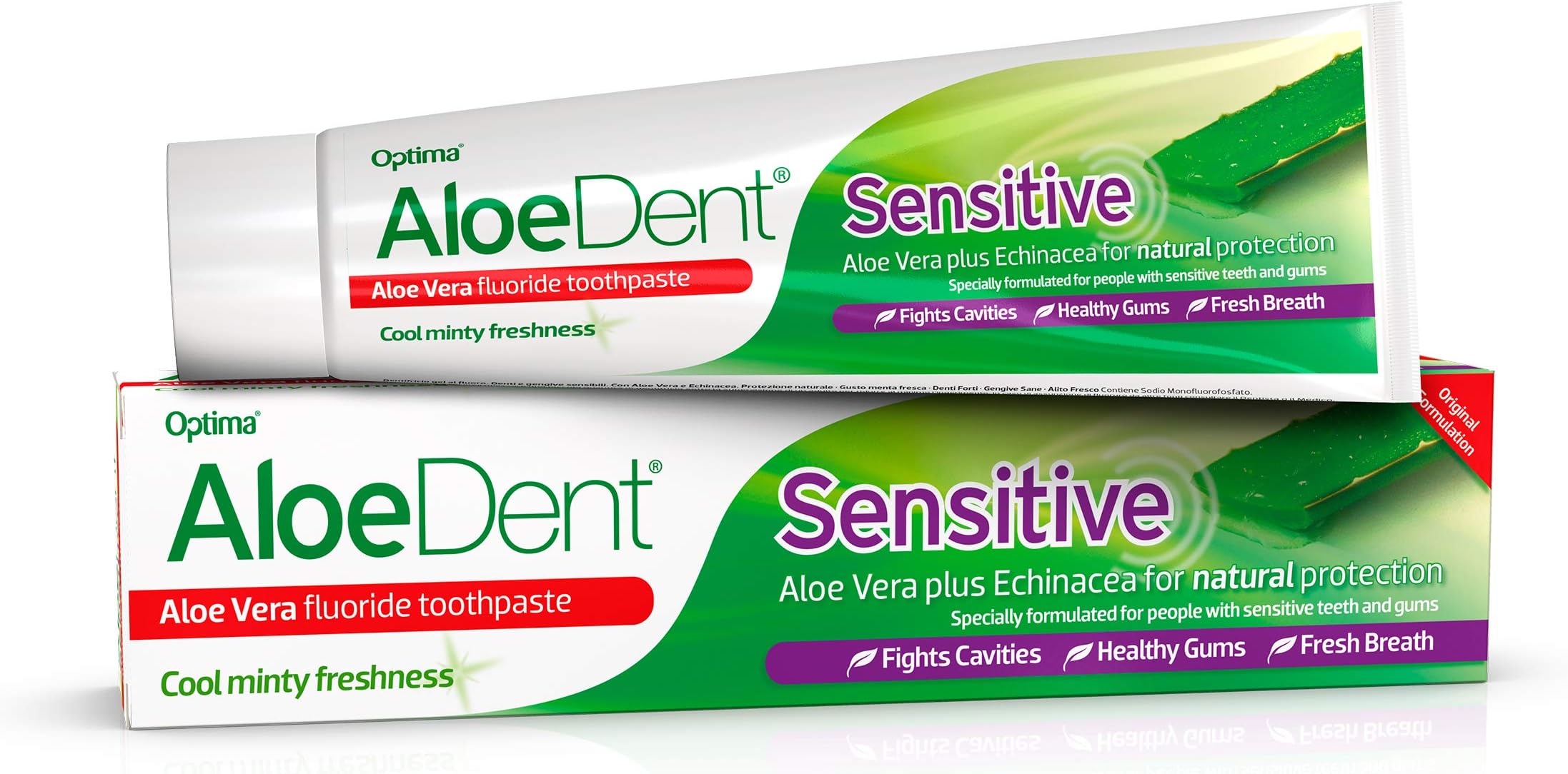 Amazon.com : AloeDent Sensitive 100 ml Aloe Vera Plus Echinacea and ...