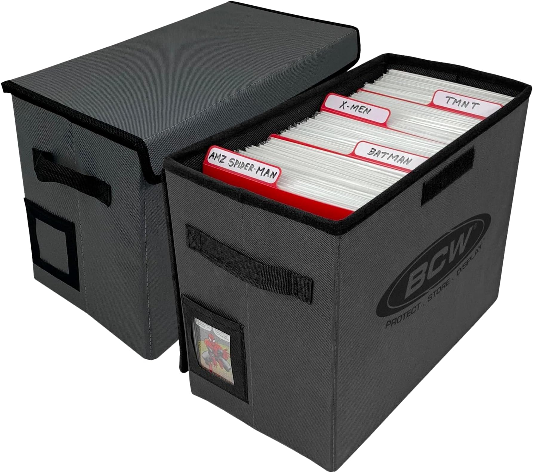 Amazon.com: BCW Comic Book Storage Box - 4 ct | Foldable Comic Book ...