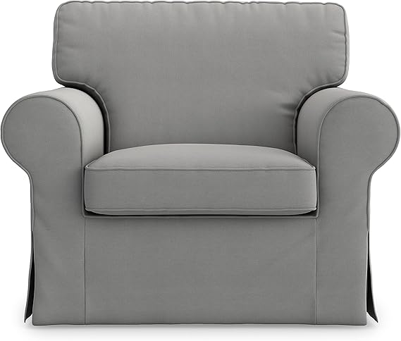 Amazon.com: MASTERS OF COVERS Ektorp Armchair 5 Color Cotton Cover for ...