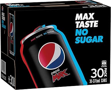 Pepsi Max Cola Soft Drink, 30 x 375ml : Amazon.com.au: Pantry Food & Drinks