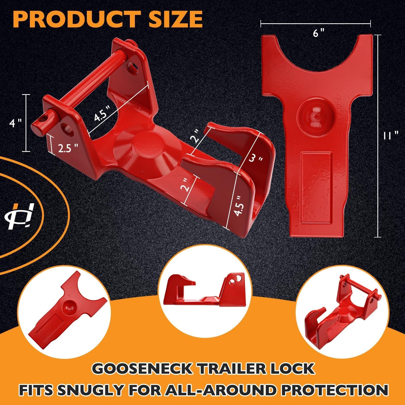 Snapklik.com : Gooseneck Hitch Lock, Gooseneck Trailer Hitch Locks ...