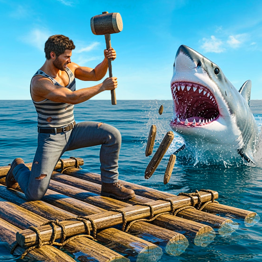 Raft Survival Island Underwater Shark Attack Games - Ultimate Sea Ocean ...