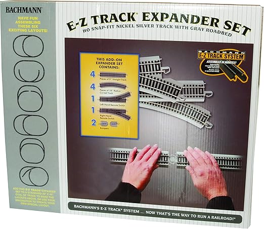 Bachmann Trains Snap-Fit E-Z Track Nickel Silver Layout Expander Set ...