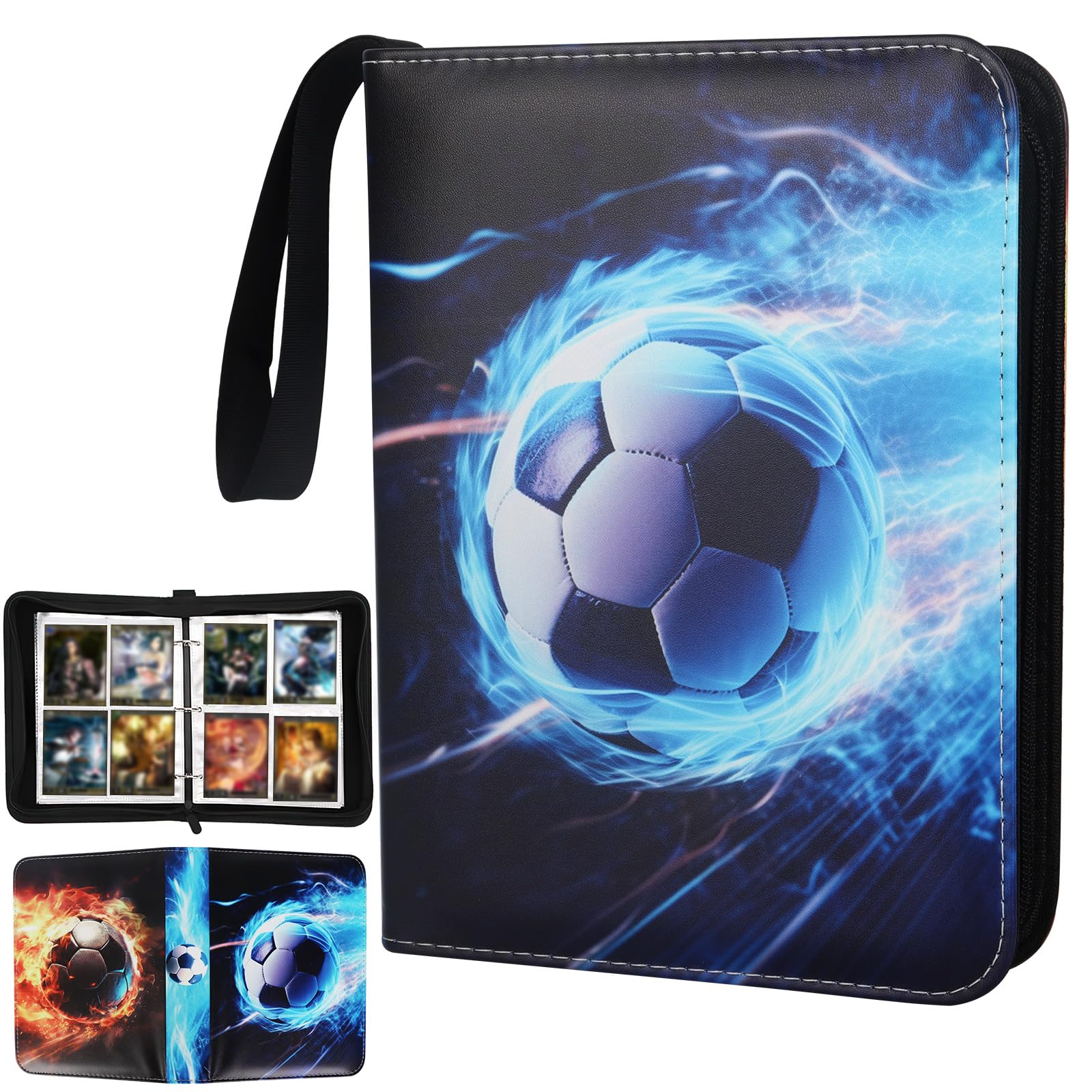 Lotvic Football Card Holder, 400 Pockets Football Card Binder, Football ...