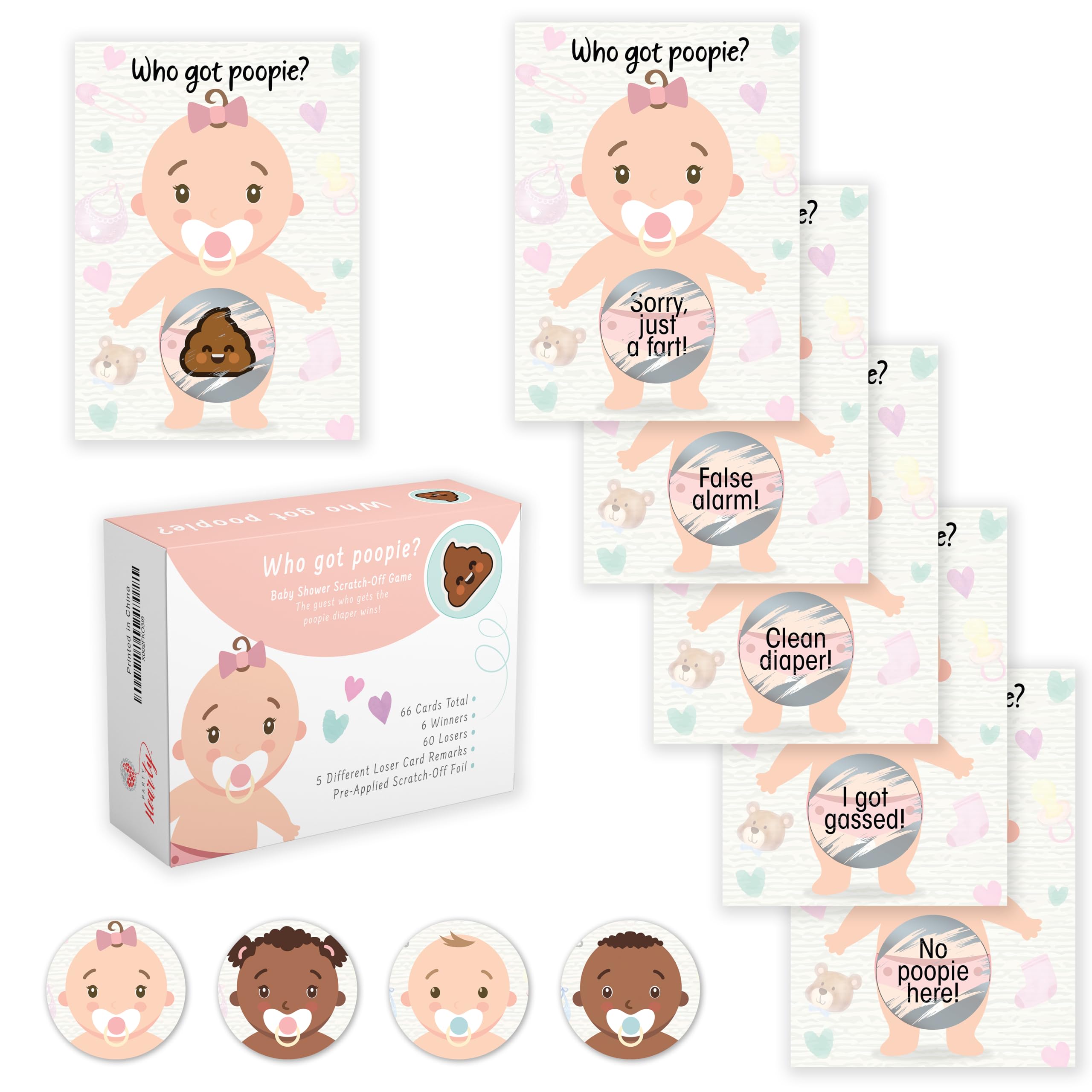 Party Heartybaby Shower Games For Girl 66 Poopie Emoji Scratch ...
