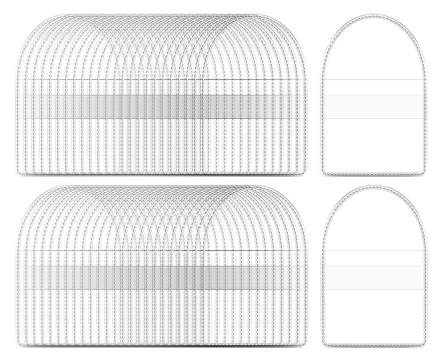 Protective Coin Pouches 50 Pcs Clear Coin Sleeves - 2.2x2 Inch PVC Coin ...