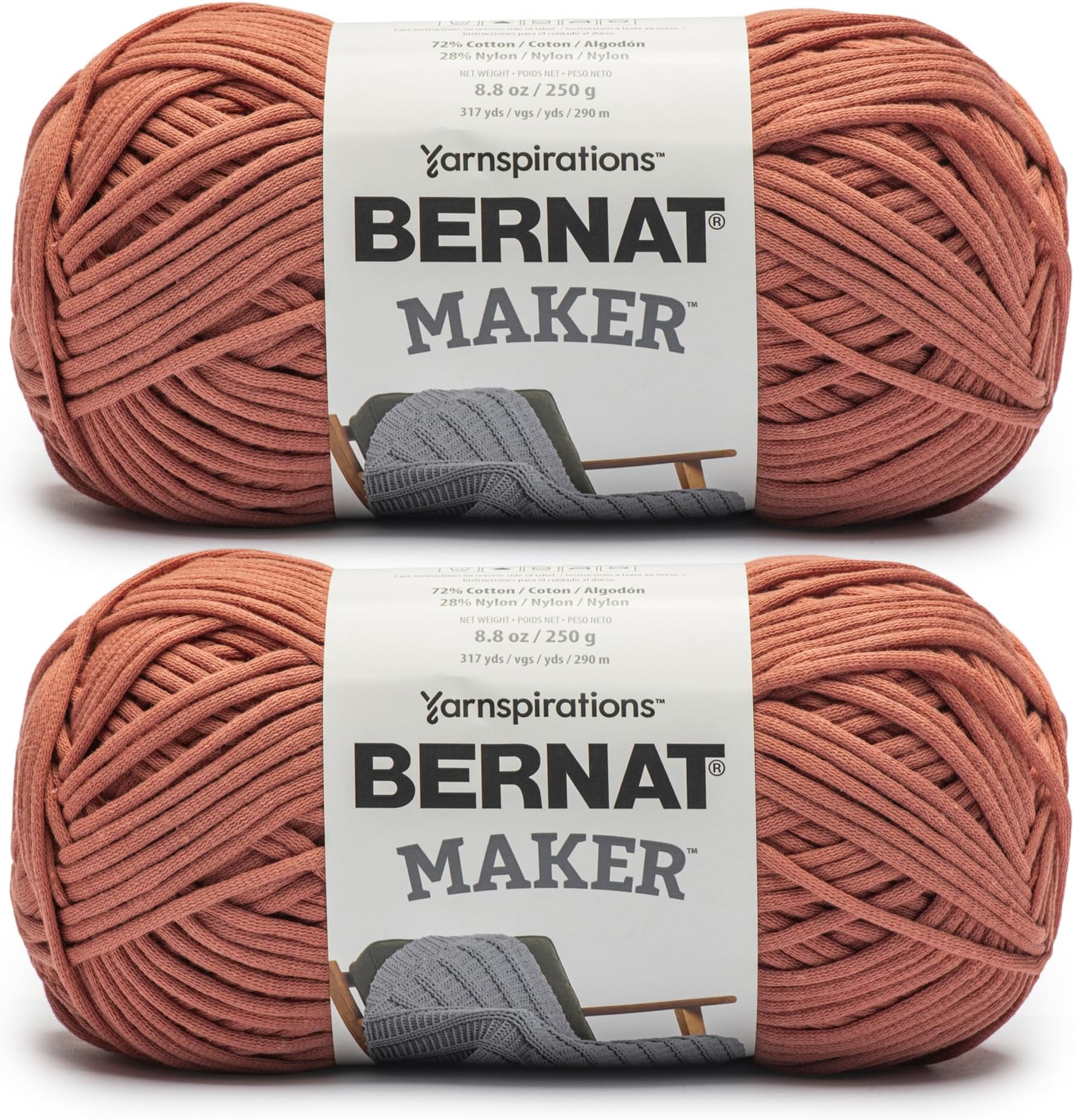 Amazon.com: Bernat Maker Splash Static Yarn - 2 Pack of 250 g / 8.8 oz ...